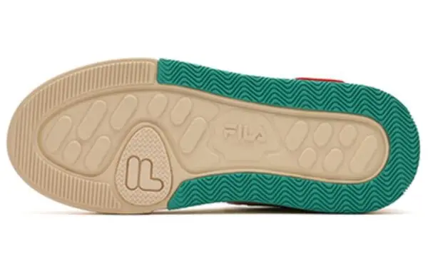 FILA FUSION Stack Skate Shoes - White/beige/red