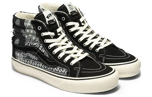 VANS Vault Og Sk8-hi Lx "gnarly Pack" High Top Sneakers - Black/white