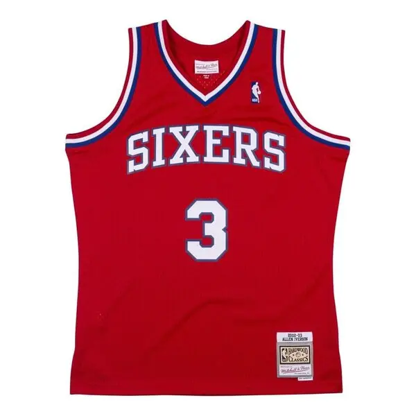 Mitchell & Ness X Nba Philadelphia 76ers 2002-03 Swingman Jersey 'allen Iverson - Red/white