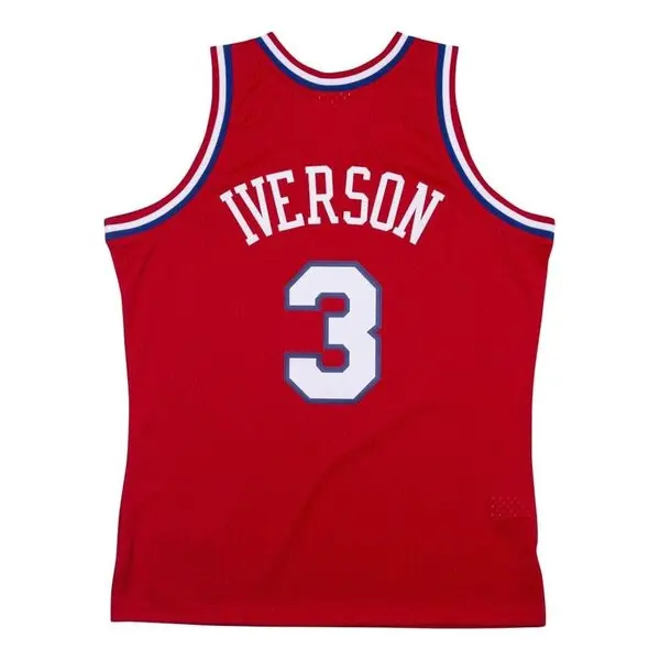 Mitchell & Ness X Nba Philadelphia 76ers 2002-03 Swingman Jersey 'allen Iverson - Red/white