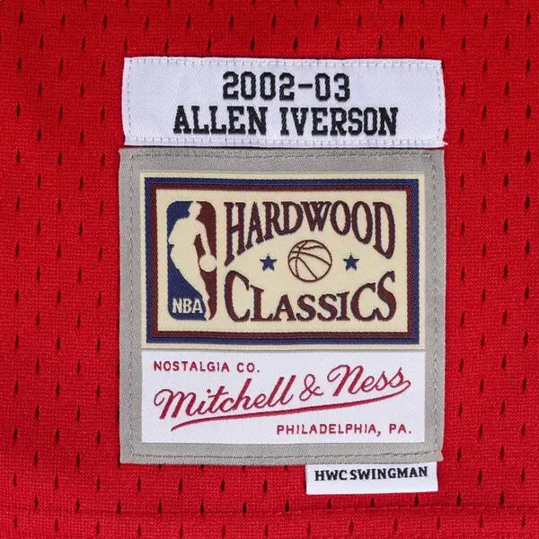 Mitchell & Ness X Nba Philadelphia 76ers 2002-03 Swingman Jersey 'allen Iverson - Red/white