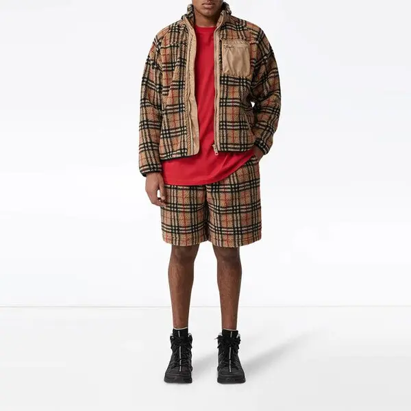 Burberry Other Plaid Patterns Printed Pants - Brown