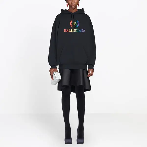 Balenciaga Embroidered Logo Hoodie