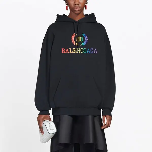 Balenciaga Embroidered Logo Hoodie