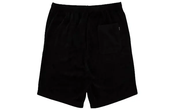 Supreme Ss18 Velour Warm Up Short - Black/white