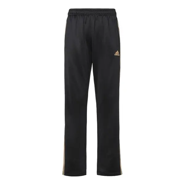 Adidas Originals 3-stripes Pants Asia Sizing 'black Gold - Black/gold