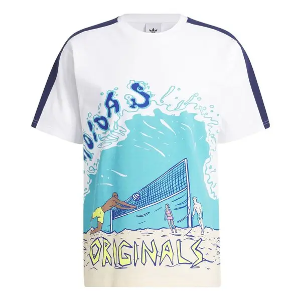 Adidas Beach Sports Art Tee - White