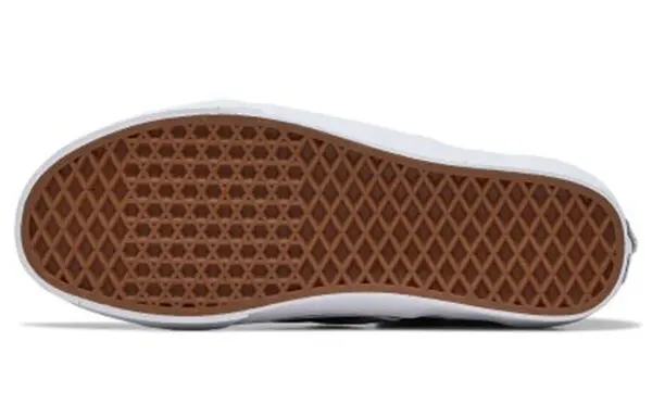 VANS Classic Slip-on Patchwork Camo Low Top Sneakers - Brown/blue/white