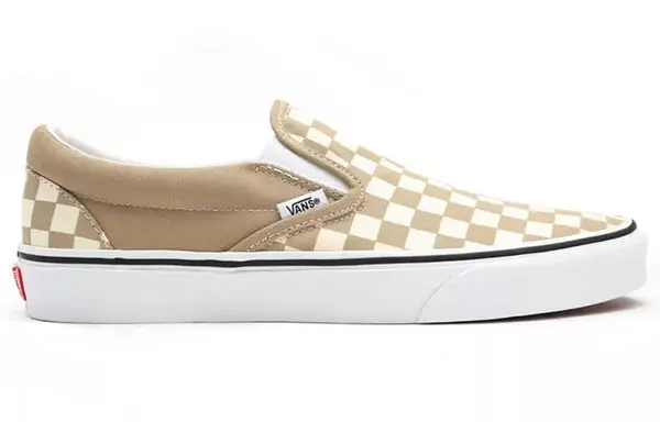VANS Classic Slip-on Checkerboard Sneakers - Brown