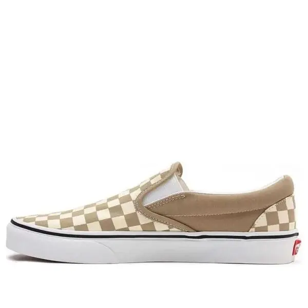 VANS Classic Slip-on Checkerboard Sneakers - Brown