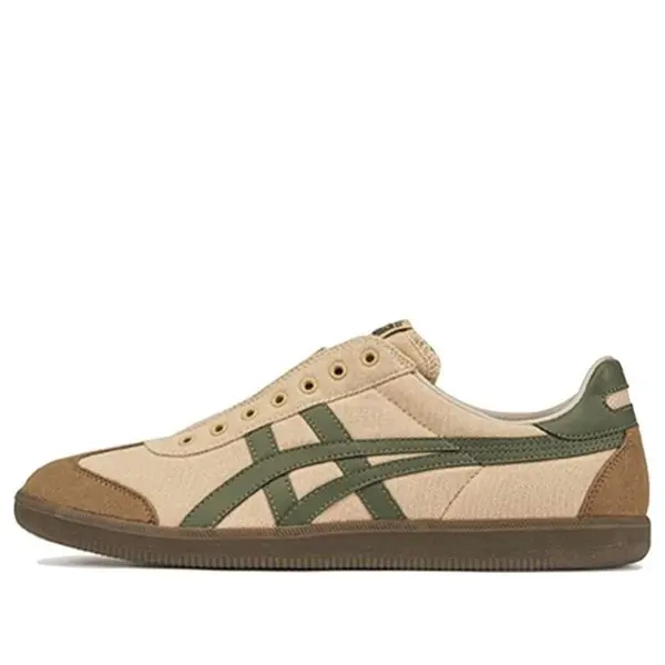 Onitsuka Tiger Tokuten Slip-on Sneakers - Beige/brown/green