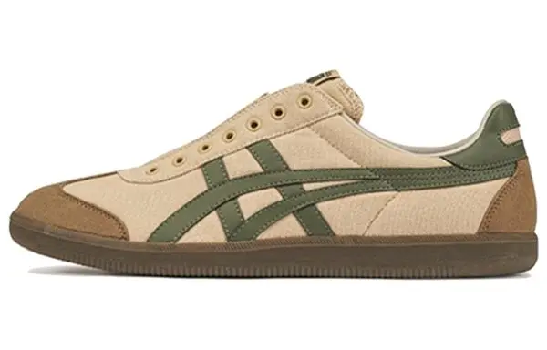 Onitsuka Tiger Tokuten Slip-on Sneakers - Beige/brown/green