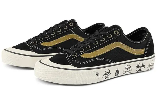 VANS Style 36 Decon Sf 'dark Aloha' Sneakers - Black/yellow