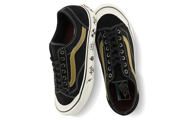 VANS Style 36 Decon Sf 'dark Aloha' Sneakers - Black/yellow