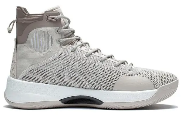 LI-NING Yushuai 13 Hi 'tan' Lace-up High-top Sneakers - Grey/brown/tan