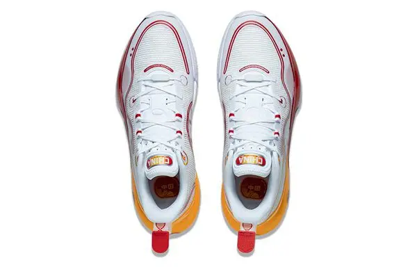 LI-NING Yushuai Evolution Low Athletic Footwear - White/yellow/red