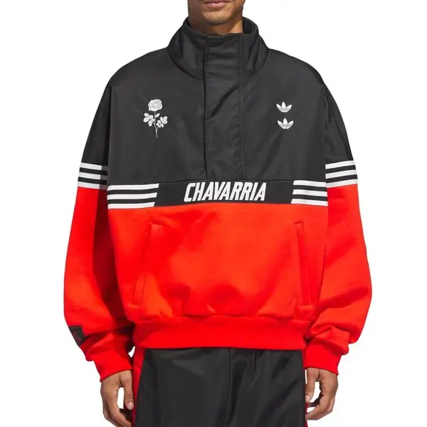 Adidas X Willy Chavarria Half Zip 'black Red