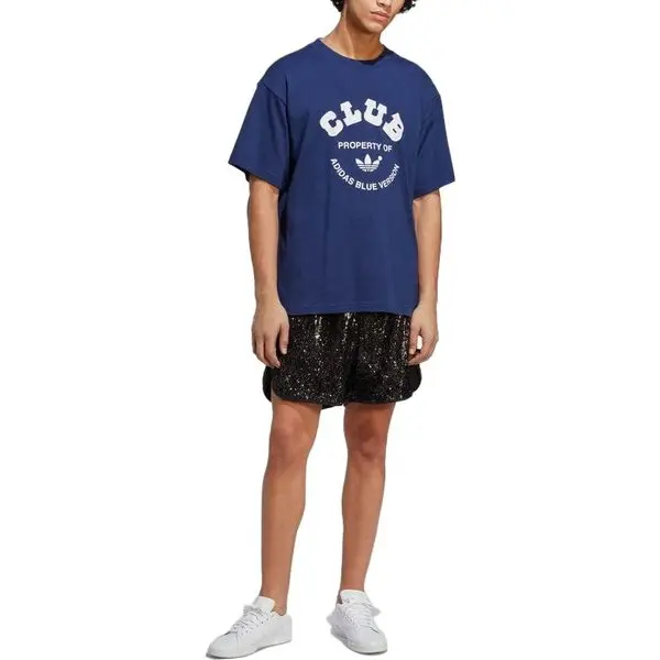 Adidas Blue Version Club T-shirt 'blue White
