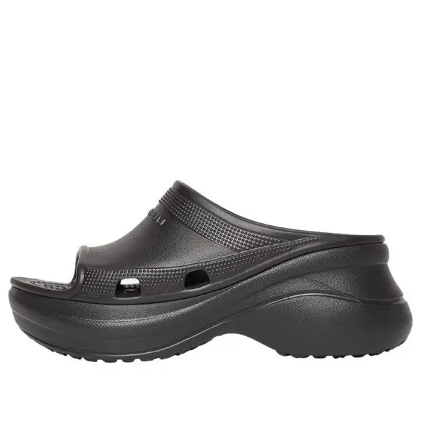 Balenciaga X Crocs Pool Slide Sandals - Black