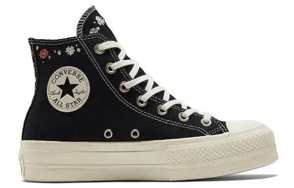 CONVERSE Chuck Taylor All Star Lift Platform High "embroidered Floral
