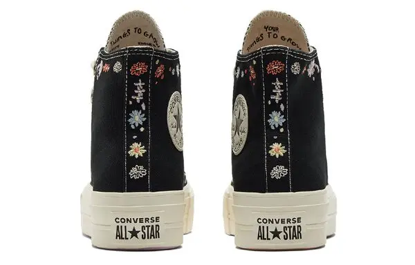 CONVERSE Chuck Taylor All Star Lift Platform High "embroidered Floral