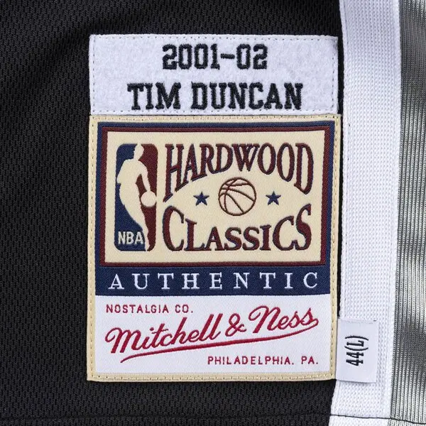 Mitchell & Ness San Antonio Spurs 2001-02 Tim Duncan Jersey