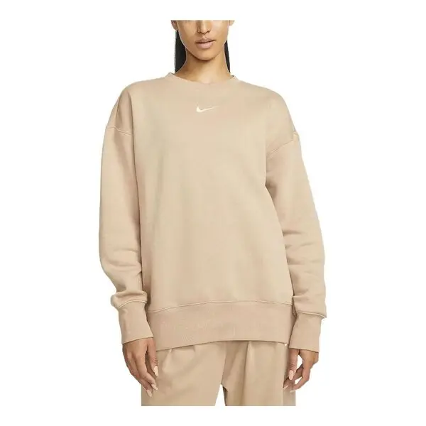Nike Phoenix Fleece Crewneck Sweatshirt - Beige/brown