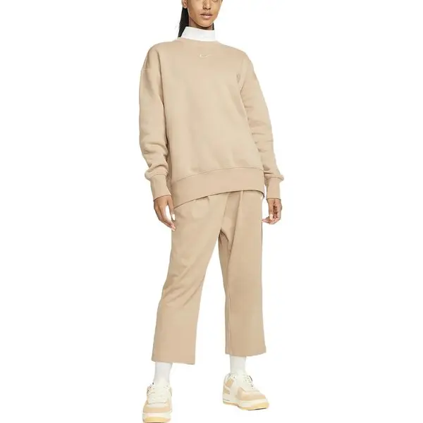 Nike Phoenix Fleece Crewneck Sweatshirt - Beige/brown