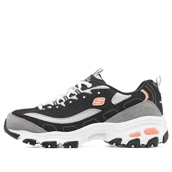 Sketchers D'lites 1.0 Athletic Sneakers - Black/white/gray