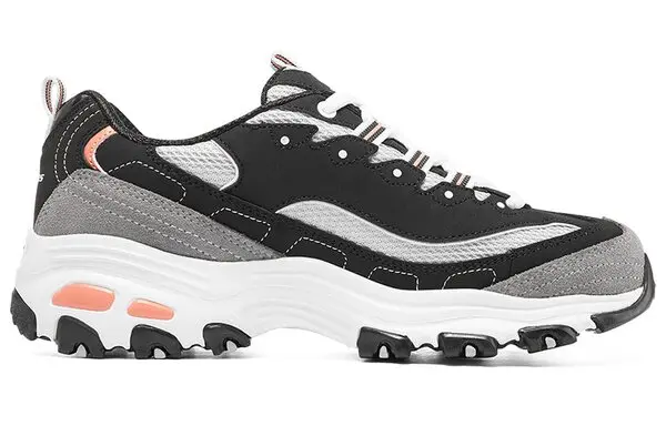 Sketchers D'lites 1.0 Athletic Sneakers - Black/white/gray