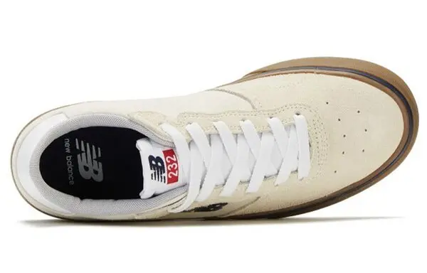 NEW BALANCE All Coasts 232 " Gum" Low Top Sneakers - White