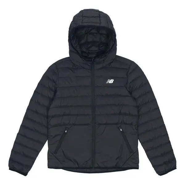 NEW BALANCE Hooded Down Jacket - Black