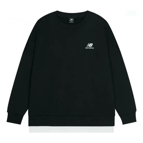 NEW BALANCE Alphabet Logo Round Neck Long Sleeves - Black