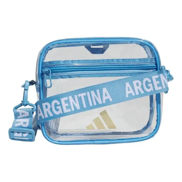 Adidas Argentina Clear Crossbody Bag - Light Blue/gold Metallic