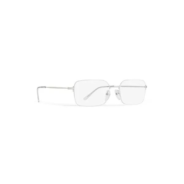 Balenciaga Rectangle Rimless Eyeglasses