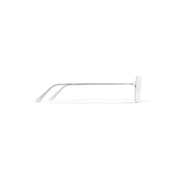 Balenciaga Rectangle Rimless Eyeglasses