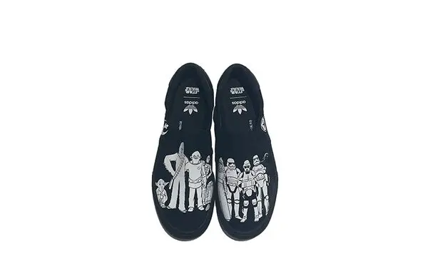 Adidas Star Wars Court Rallye Slip On Sneakers - Black