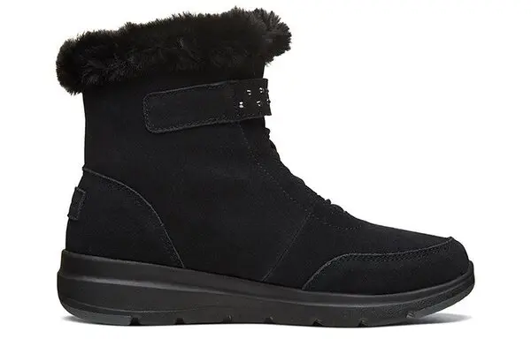 Sketchers Winter Boots With Fur Trim And Studded Detail