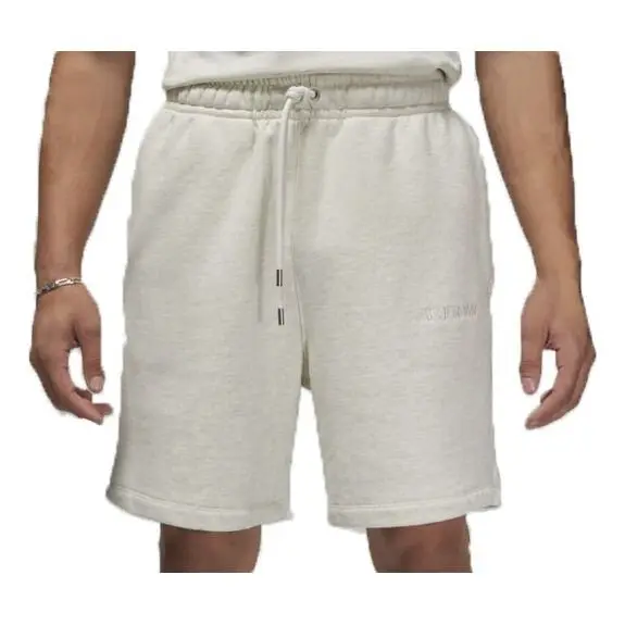 JORDAN Wordmark Fleece Shorts - Oatmeal Heather