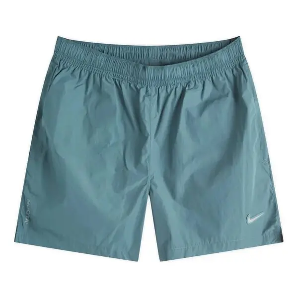 Nike X Nocta Cardinal Stock Nylon Shorts - Mineral Slate/faded Spruce/mica Green