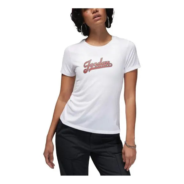 JORDAN Graphic T-shirt - White/red