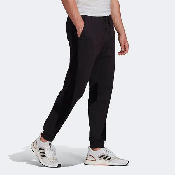 Adidas Velvet Pant M Sports Training Splicing Bundle Feet Knit Long Pants