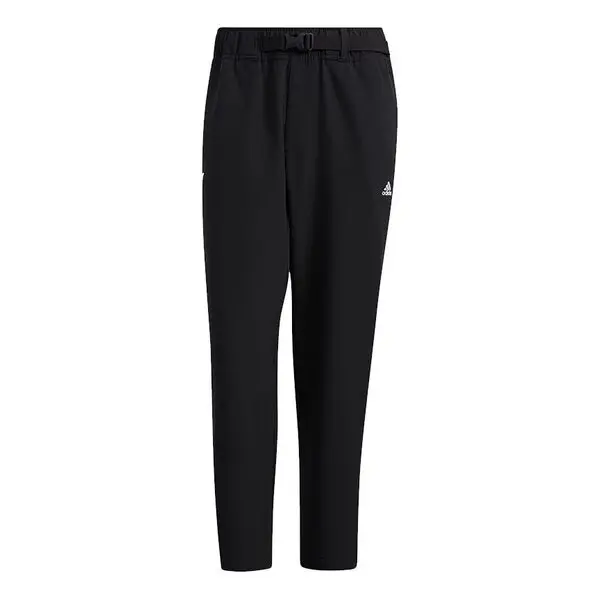Adidas Wj Wv Reg Pnts Belt Solid Color Sports Pants/trousers/joggers Black - Default Color