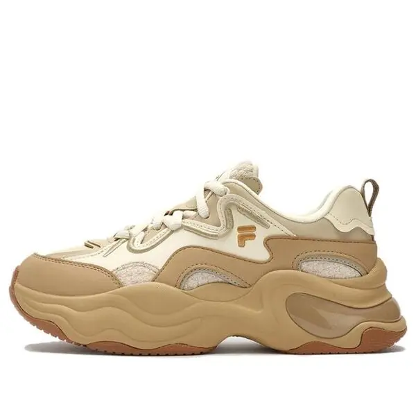 FILA FUSION Bubble Platform Sneakers - White/tan