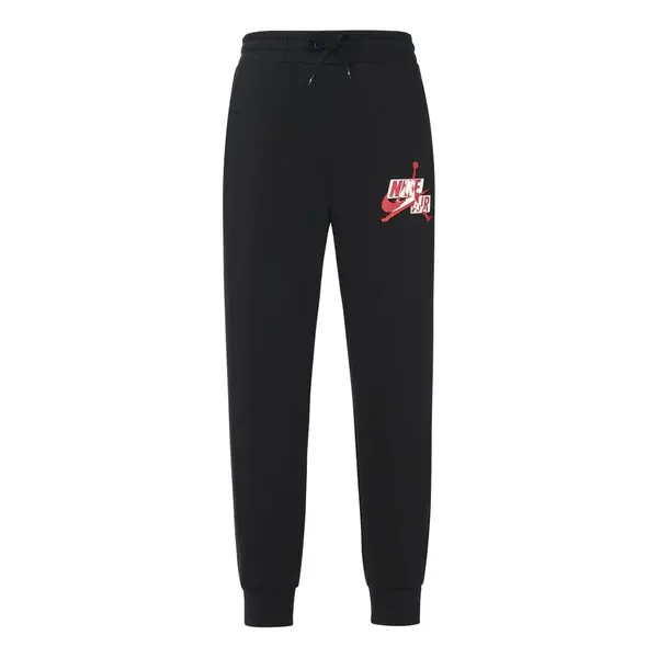 JORDAN Air Fleece Casual Long Pants - Black