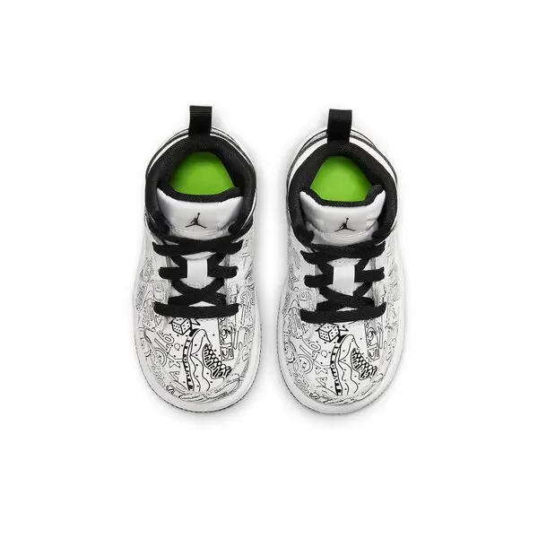 JORDAN Air 1 Mid Se 'diy' Sneakers - White/black