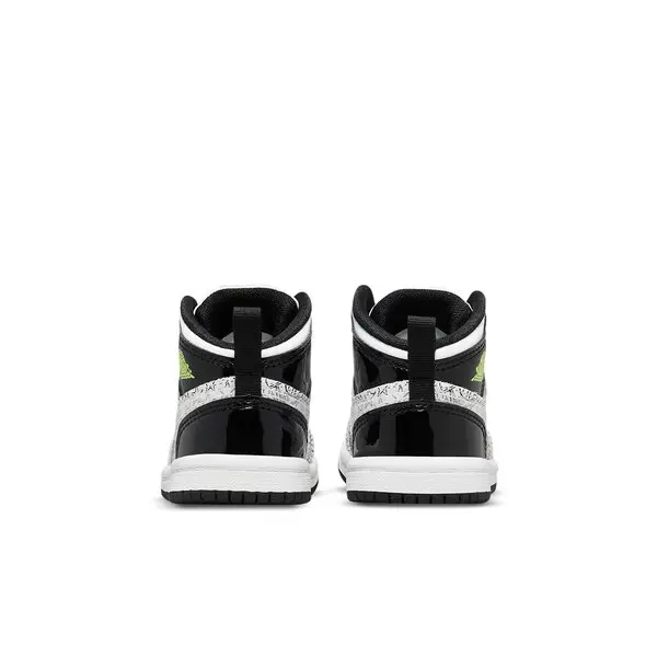 JORDAN Air 1 Mid Se 'diy' Sneakers - White/black