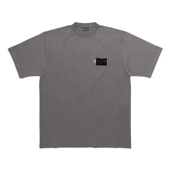 Balenciaga Gaffer T-shirt Large Fit - Grey