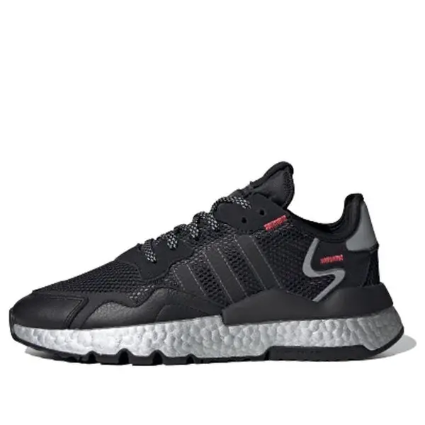 Adidas Nite Jogger "black Silver Metallic - Core Black/shock Red/silver Metallic