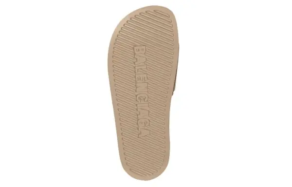 Balenciaga Pool Slides - Beige/black
